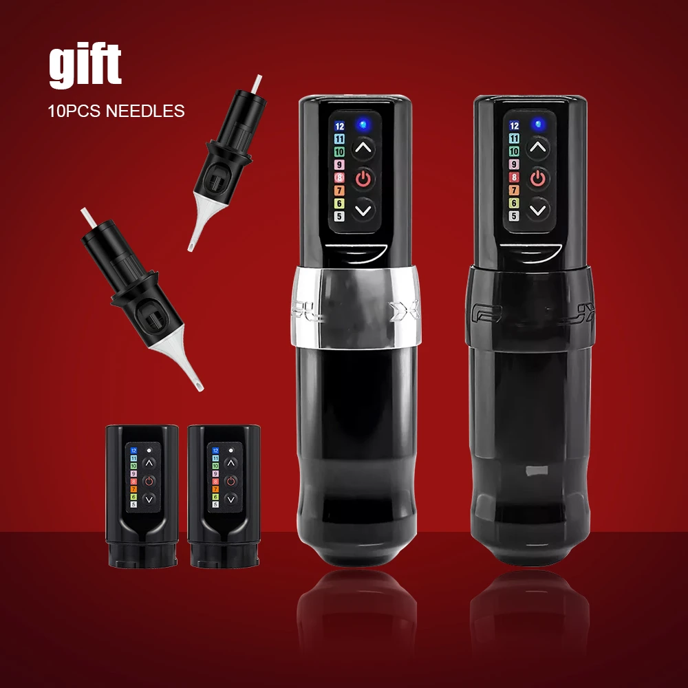 Top Wireless Tattoos Gun Pen Machine Rotary Permanent Makeup Portable ...