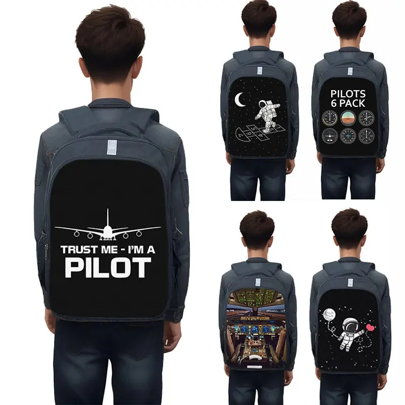 Pilots-6-Pack-Flight-Simulator-Backpack-Fighter-Plane-Kids-Rucksack ...
