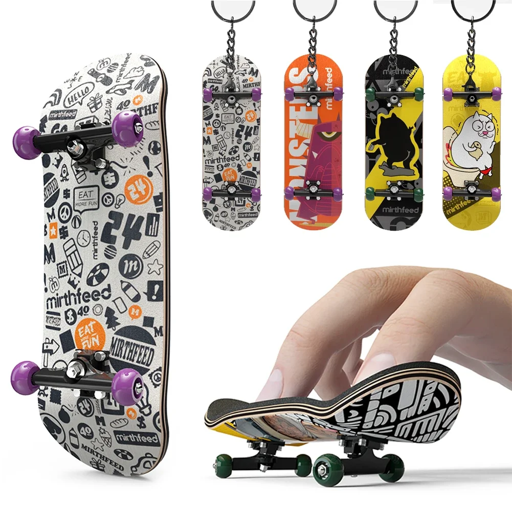 Skate Park Deck Stunt Wooden Finger Skateboards Mini DIY Professional ...
