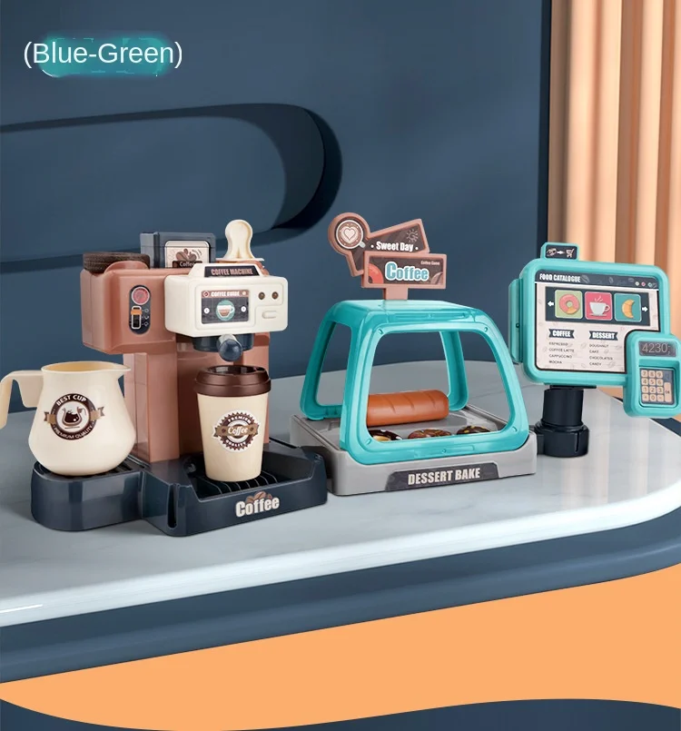 3 In 1 Pretend Play Set Simulation Kitchen Dessert Supermarket Cash ...