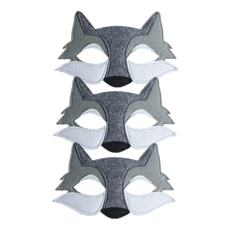 3PCS-Wolf-Mask-Kids-Party-Wolf-Head-Mask-Decor-Cosplay-Party-Wolf-Head ...