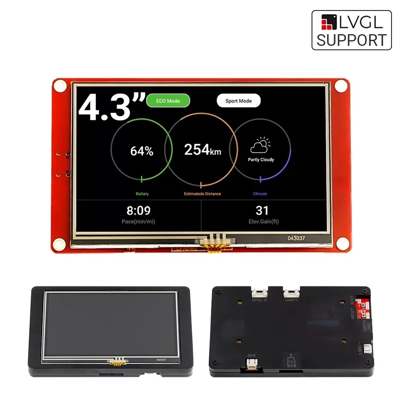 Módulo Lcd Elecrow Display Touch Screen Esp32 Para Arduino Micropython Gráfico Inteligente Esp32 ...