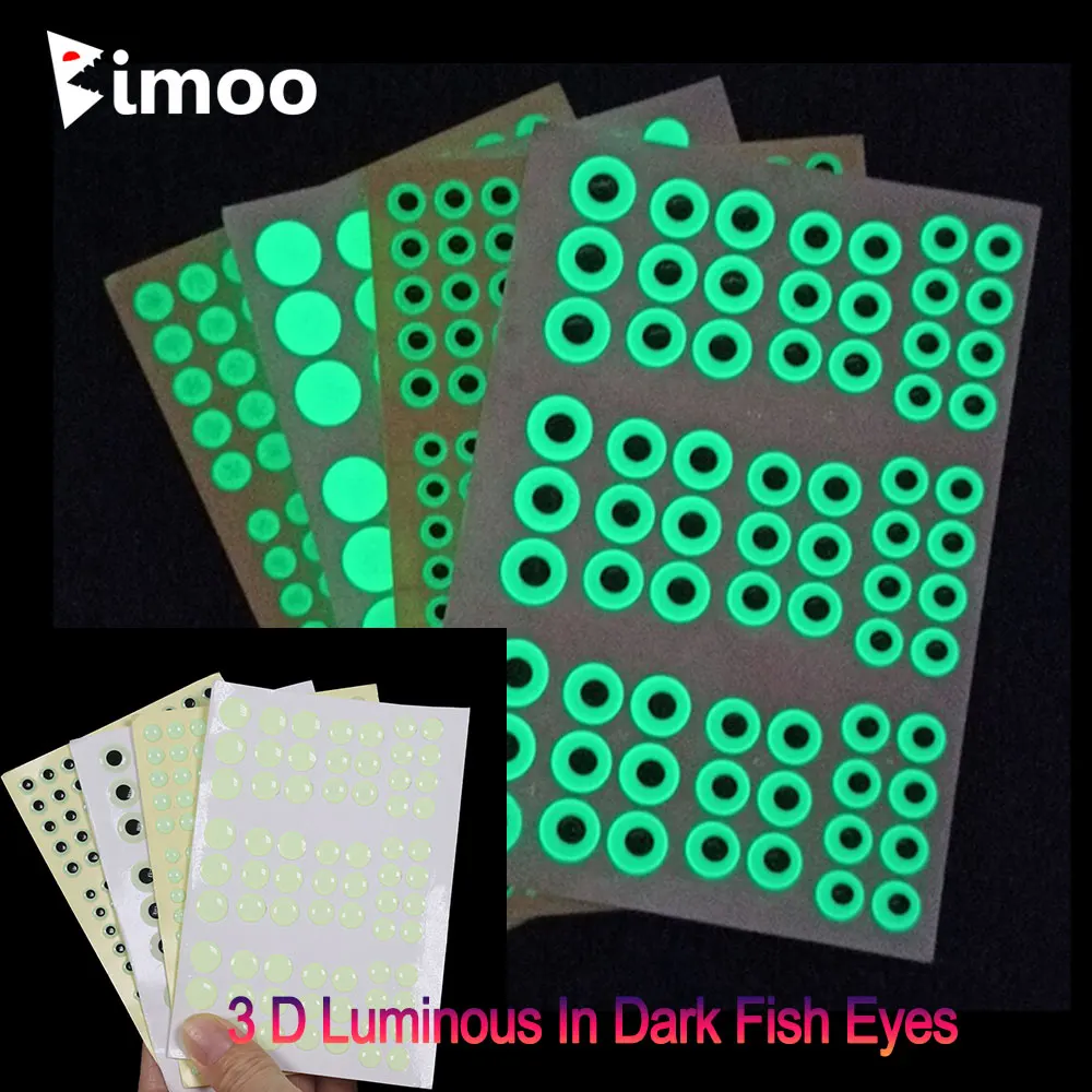 Bimoo-69pcs-183pcs-Mix-3D-Night-Glow-Fish-Eyes-3D-Epoxy-Luminous-Fish ...