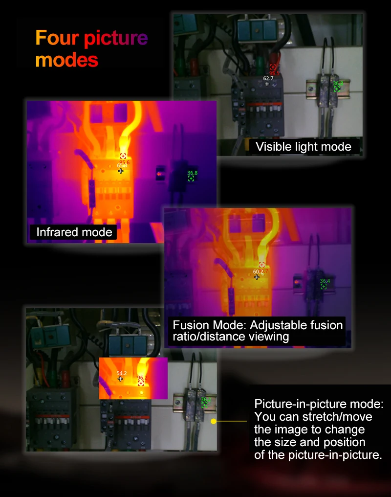 UNI-T Thermal Imager UTI384H 384X288 Pixels Thermographic Camera ...