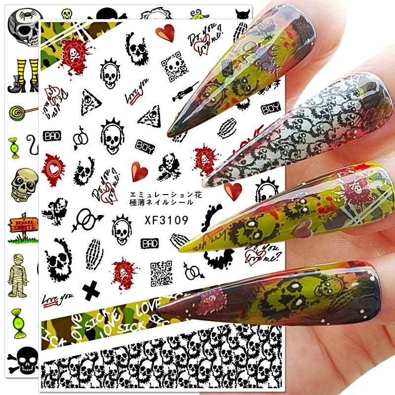 Halloween Nail Stickers Collection - Limegirlstore