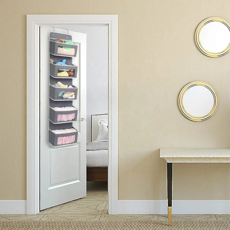 Accroche-sac,Sac de rangement suspendu en tissu Non tissé, sac de ...