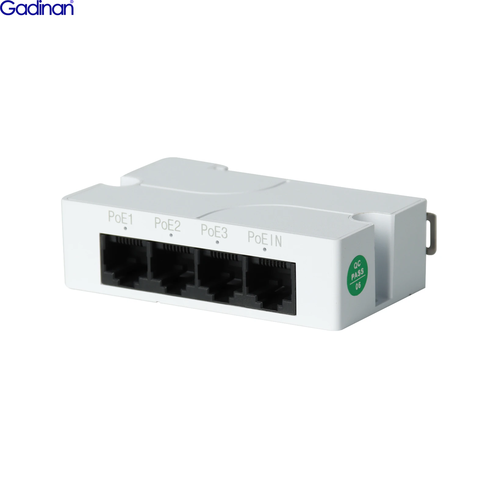 Gadinan 1 To 3 Port Poe Extender Passive Cascadable Ieee802.3af For Ip ...