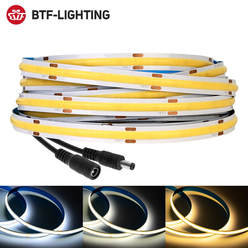Fcob Led Strip Light 336 416 528 Led High Density Flexible Fob Cob Led ...