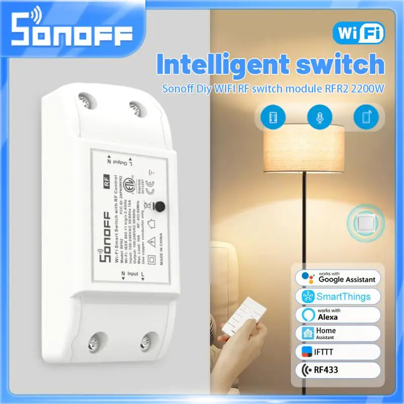 SONOFF RFR2 433MHz WiFi DIY Smart Switch Smart Home Automation Module ...