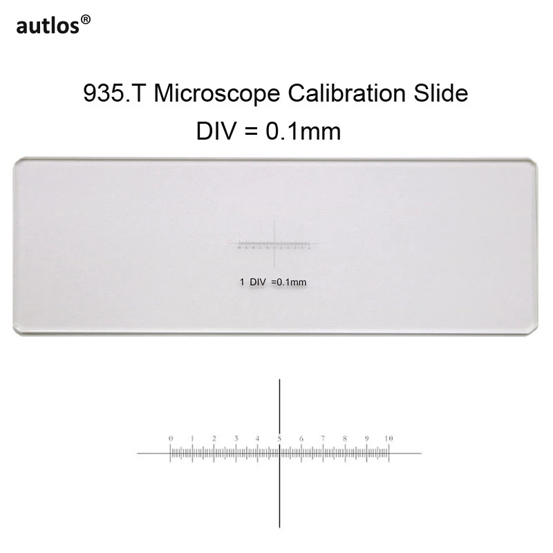 935-T-DIV-0-1mm-Optical-Glasses-Cross-Calibration-Slide-Magnifying ...