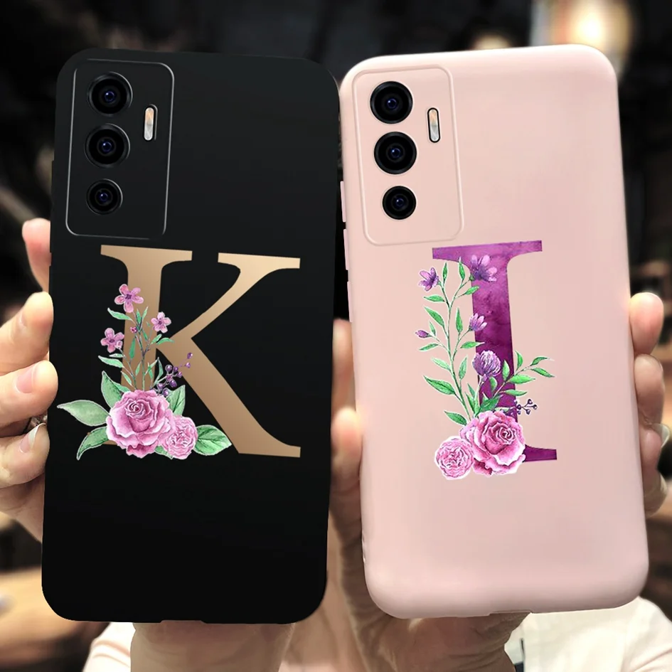 For Vivo V23e 2021 Case Vivo V23e 5G V2126 Phone Cover Soft Silicone ...