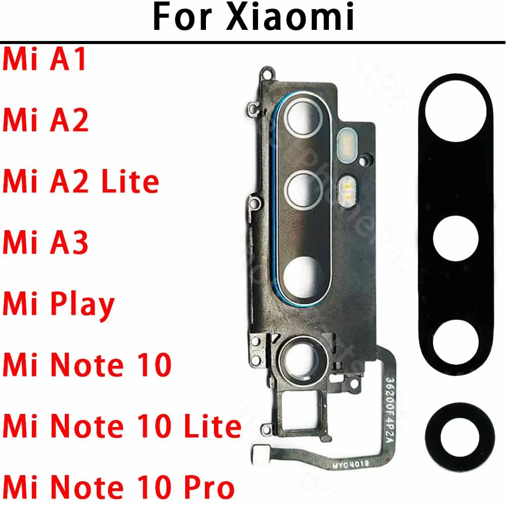 Back Camera Glass For Xiaomi Mi A1 A2 Lite A3 Play Note 10 Pro Lite ...