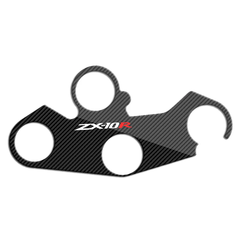 3D motorcycle Carbon-look Upper Triple Yoke Cover Protector Decal ...