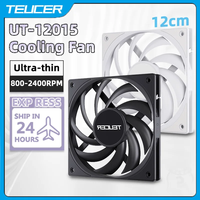 TEUCER-ventilador-ultradelgado-UT12015-12V-4-pines-800-2400RPM-ventilador-de-refrigeraci-n ...