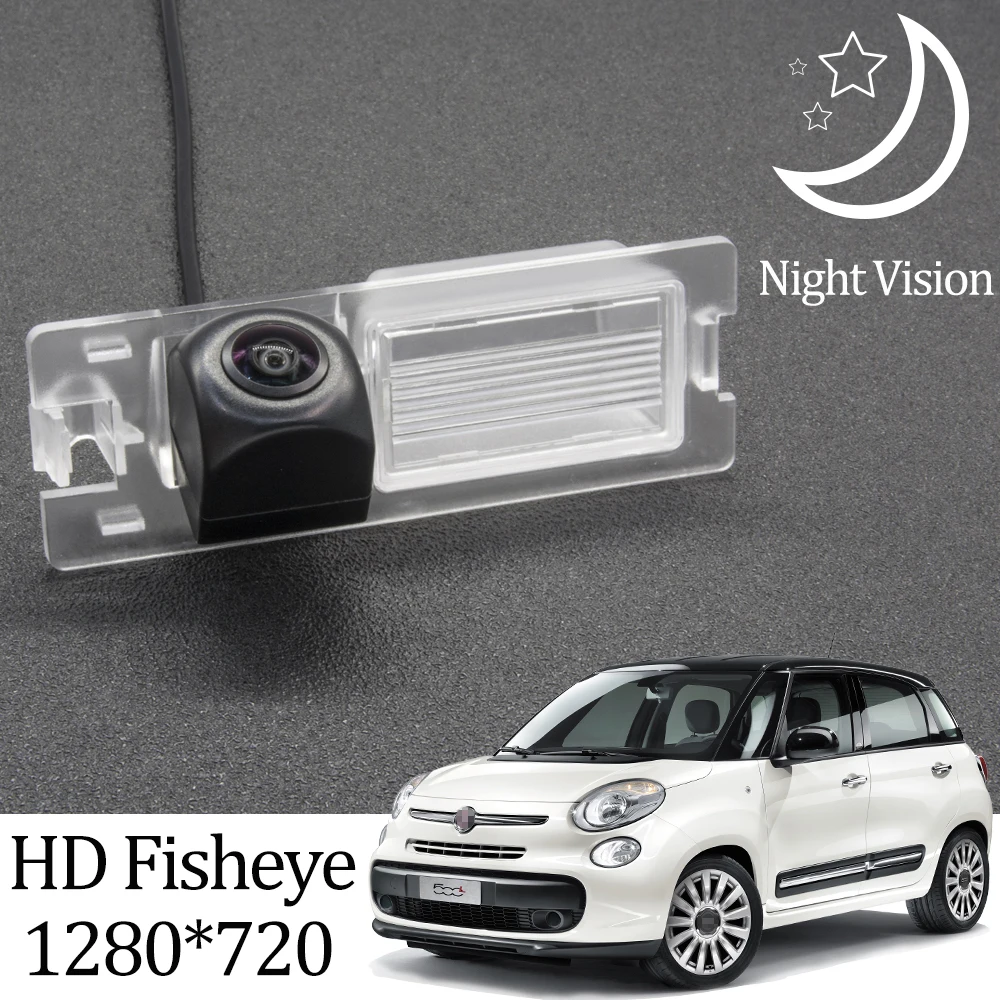 Owtosin HD 1280*720 Fisheye Rear View Camera For FIAT 500L/500LTrekking ...