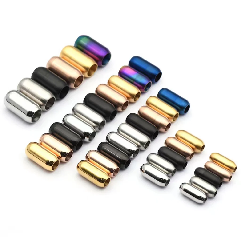 10pcs/Lot Stainless Steel Magnetic Clasps Leather Cord Bracelet Magnet ...