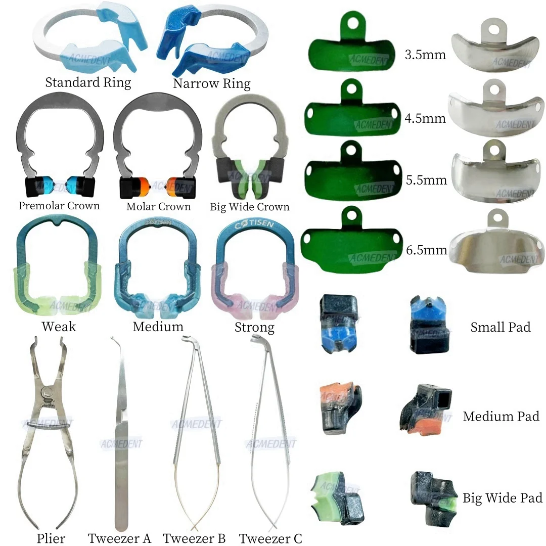 Dental-Matrix-Bands-Ring-Sectional-Matrice-Clamp-Fit-Garbage-Palodent ...
