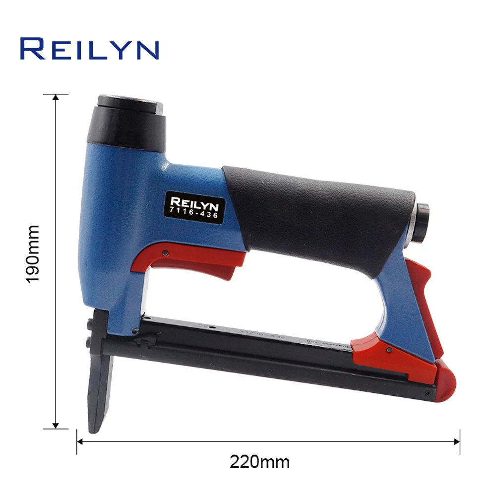 Air-Stapler-Gun-7116-Long-Nose-6-16mm-Fine-Wire-Nailer-U-type-Pneumatic ...