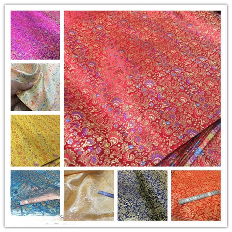 Brocado-brilhante-Jacquard-Tecido-por-Metro-para-Kimono-Hanfu-Tang-Suit ...