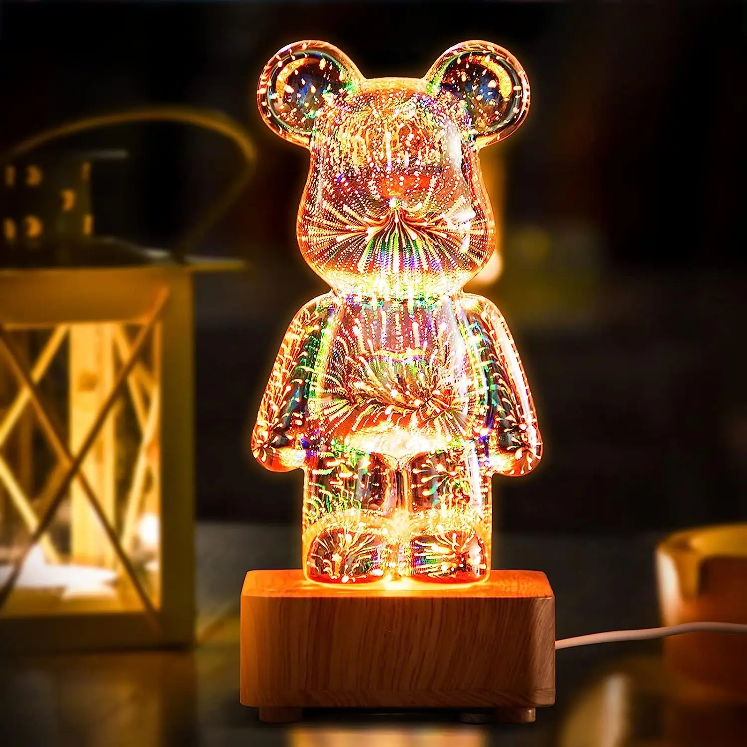 3D-Glass-Fireworks-Bear-LED-Night-Light-Room-Desktop-Decoration-Night ...