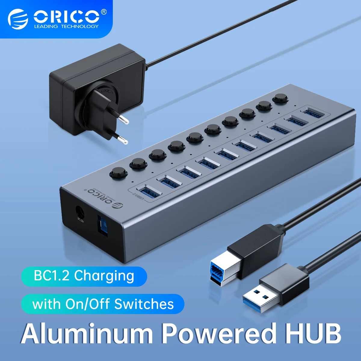 ORICO Powered USB 3.0 HUB 7/10/13/16 Portas Extensão USB com ...