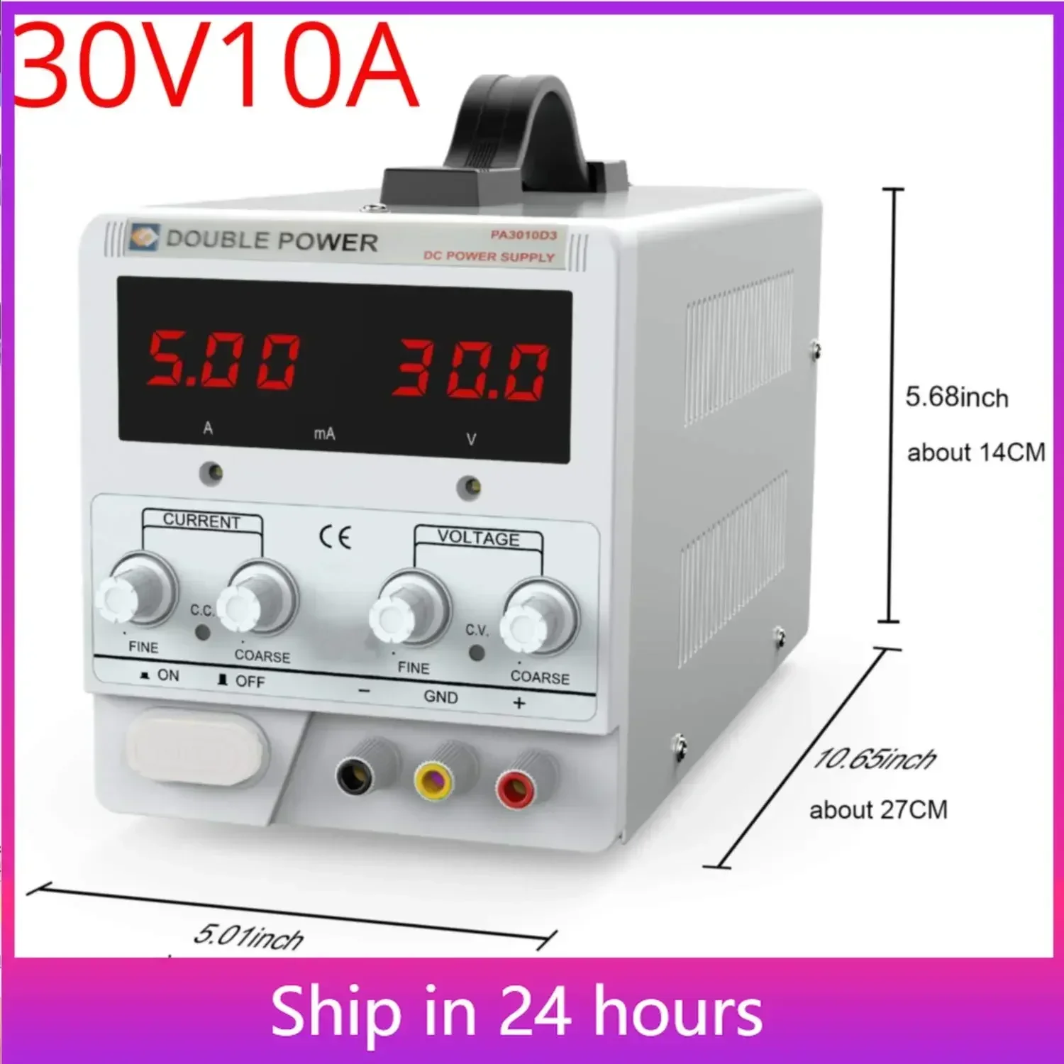 NEW-220V-DC-Laboratory-30V10A-Regulated-Lab-Power-Supply-Adjustable-30V ...