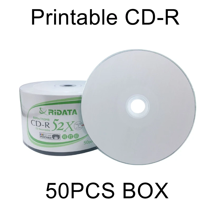 Disco-compacto-grav-vel-Ritek-Blank-imprim-vel-CD-R-700MB-80min-52x-50 ...