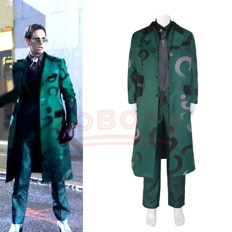 Gotham Season 5 the Riddler Cosplay Edward Nygma Costume Suit Halloween ...