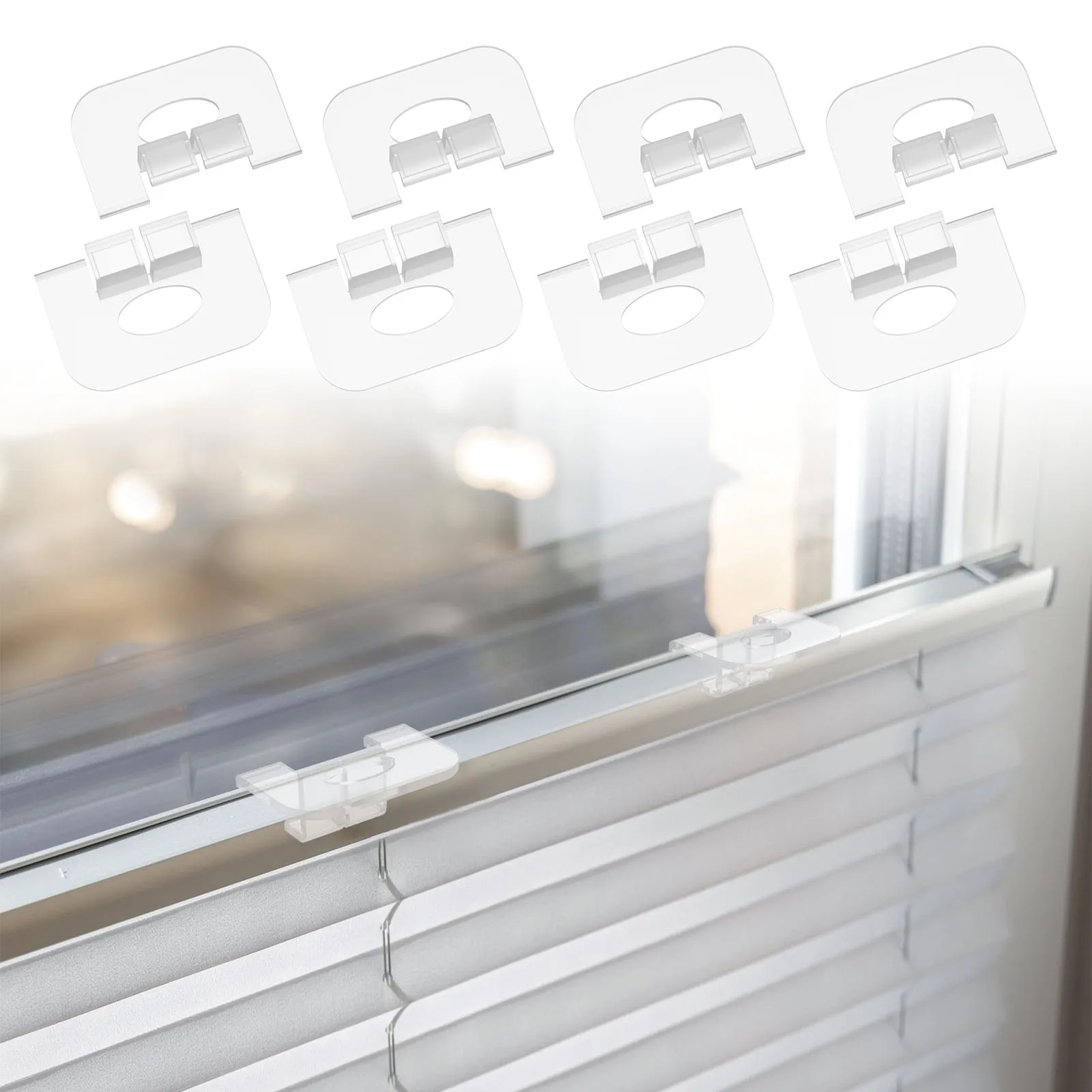 8/6Pcs Cordless Shade Lift Pull 3/4" Pleat Shade Handle Blind Mini ...
