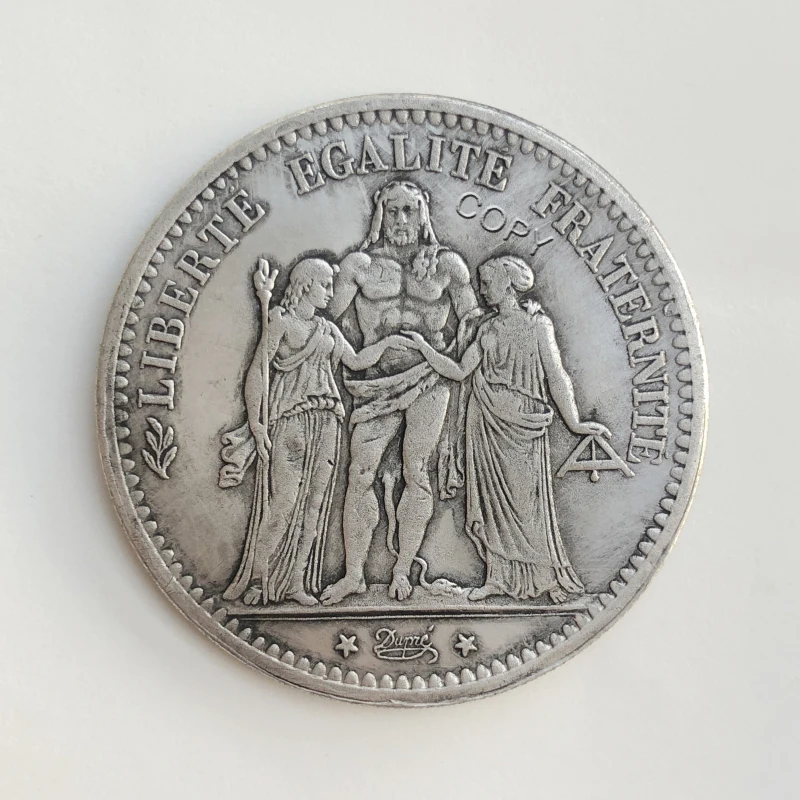 French-Five-Franc-Coin-1875-Pirate-Collectible-Currency-Genuine-Old ...