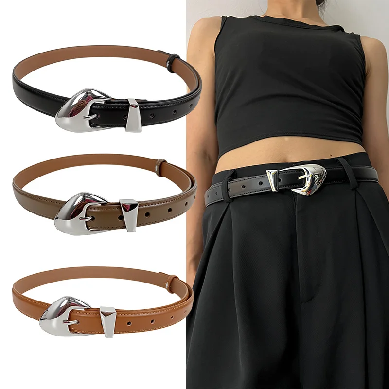 Desiner Unisex Real leather belt For Men High Quality Fashion Punk ...