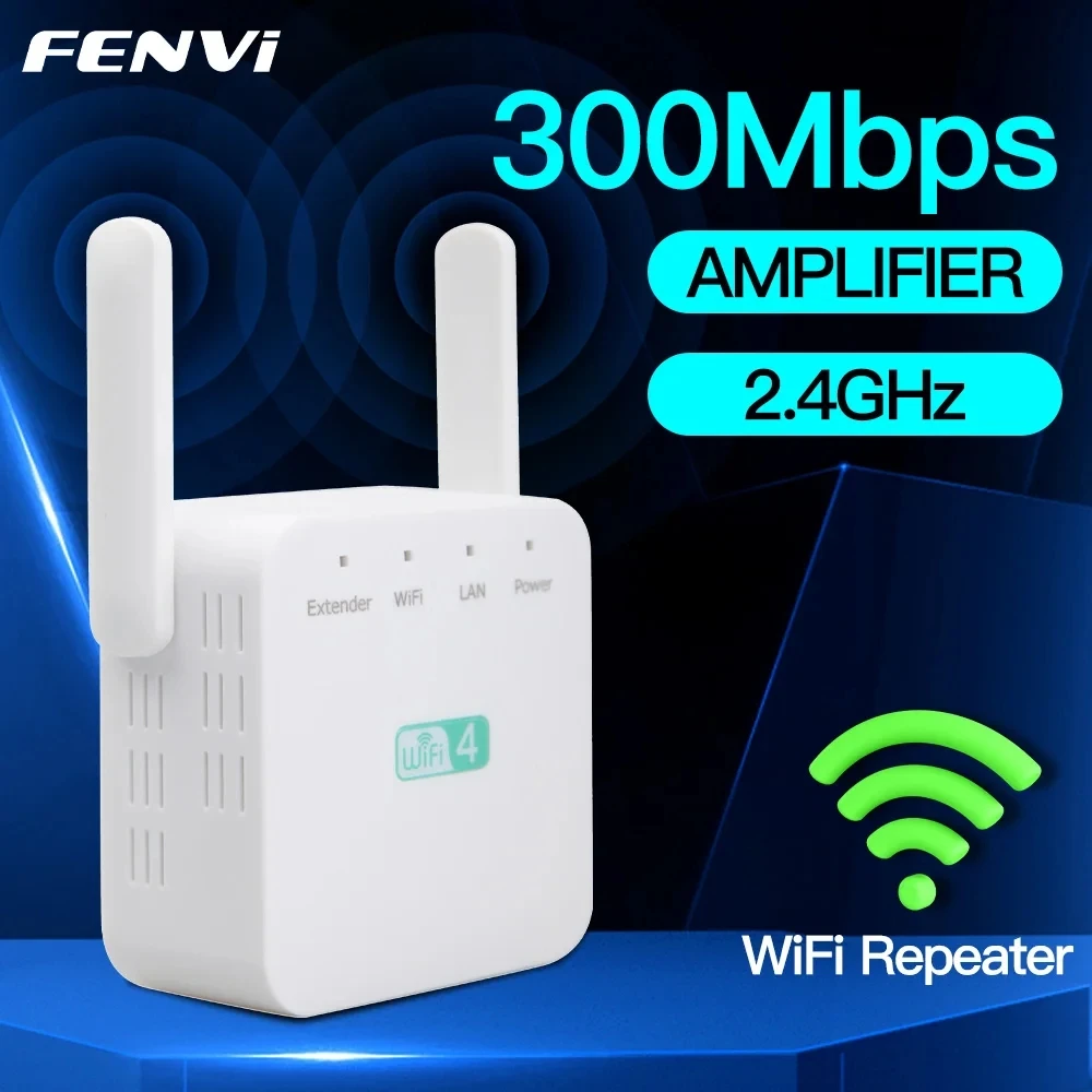 FENVI-300Mbps-WiFi-Repeater-2-4Ghz-Wireless-Router-Long-Range-Expander ...