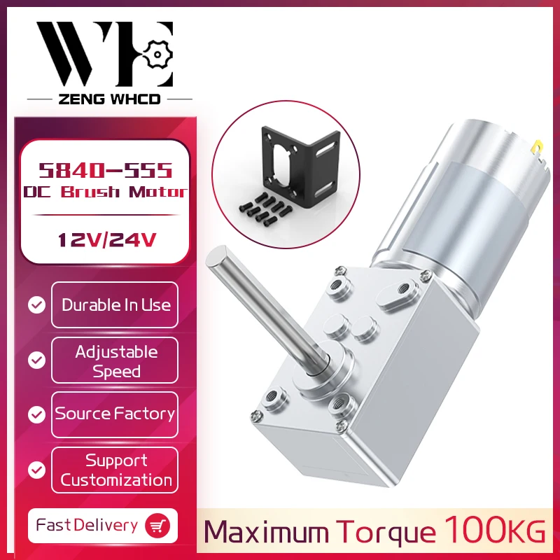 5840-555-Miniature-Brushed-DC-Motor-12V24V-Extended-Shaft-Output-11RPM ...
