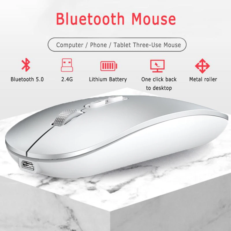 Type-C-Wireless-Mouse-Computer-Bluetooth-Mouse-Silent-PC-Mause ...