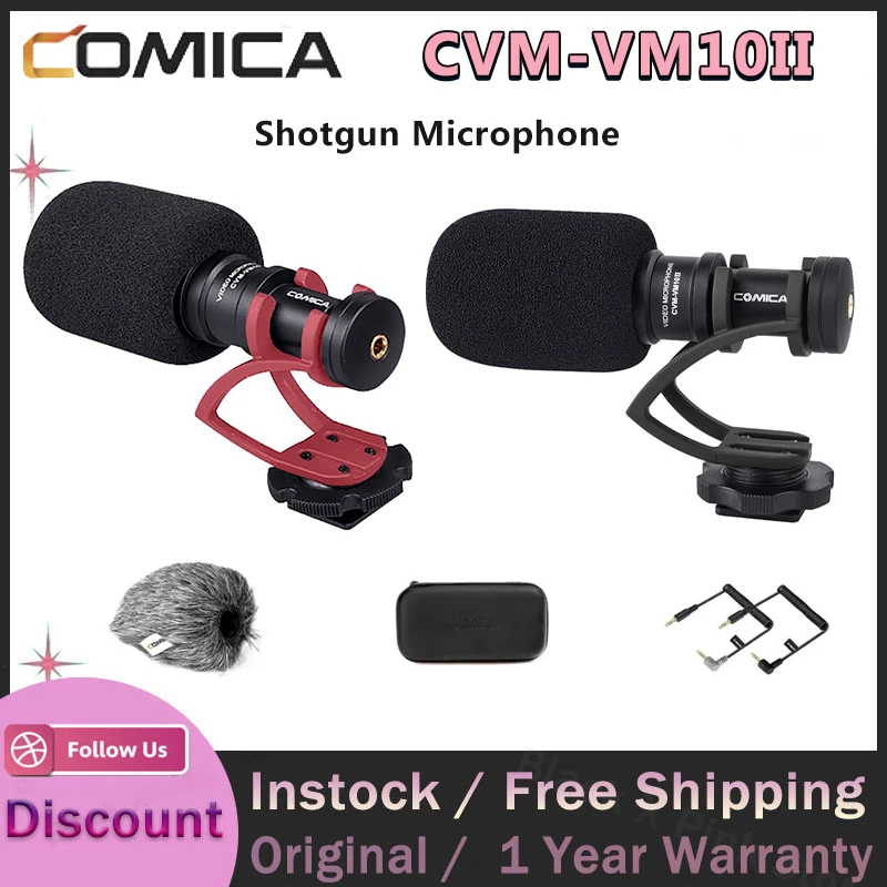Comica-CVM-VM10II-Recording-Microphone-Condenser-DSLR-Camera-Smartphone ...