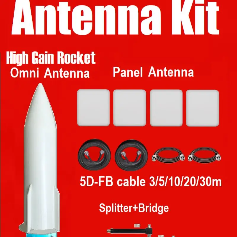 30 25 dB Rocket Omni Antenna for multi BTS 4 pcs 9 dB Panel indoor ...