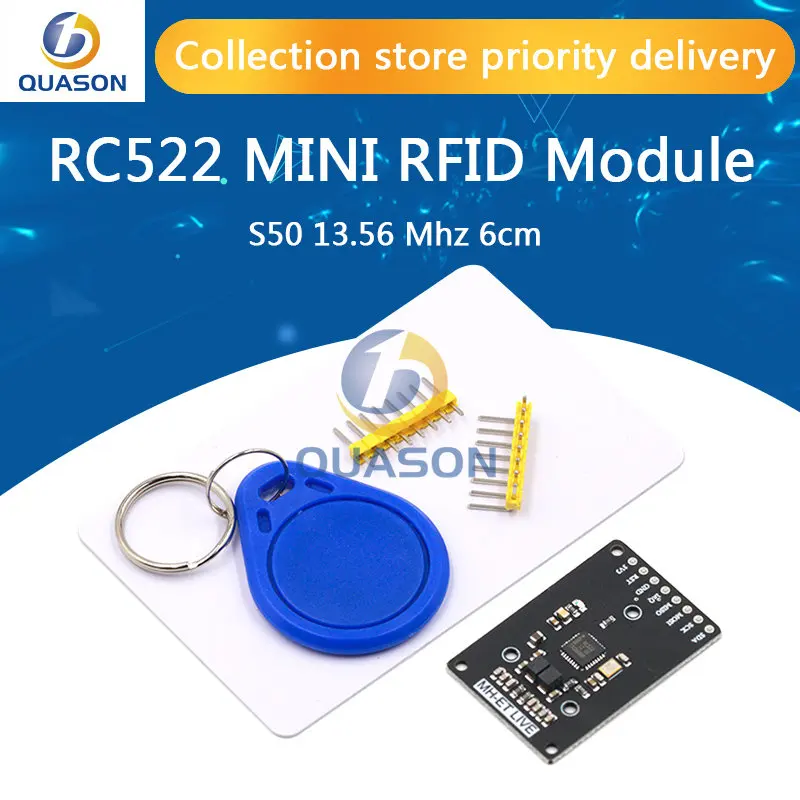 MINI-m-dulo-RFID-RC522-Kits-S50-13-56-Mhz-6cm-con-etiquetas-SPI-Write ...