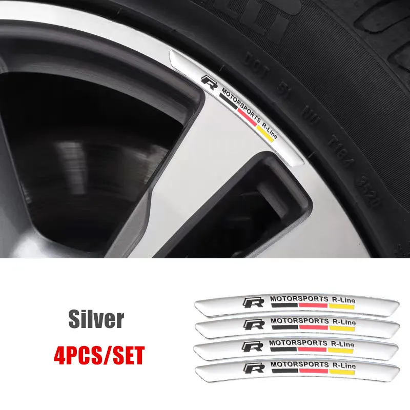 Car-Wheel-Badge-Sticker-Decora-o-Emblema-para-Volkswagen-Rline-Jetta ...