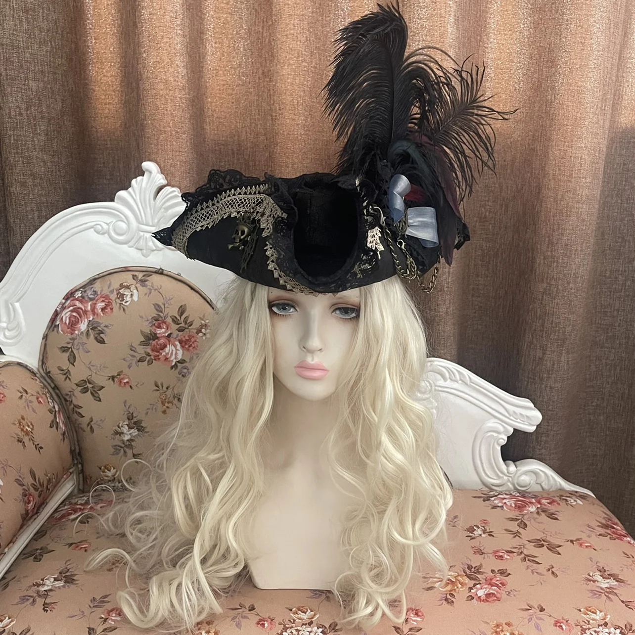 Pirate Captain Hat Pirate Hat Retro Pirate Hat Noble Tricorn Hat ...