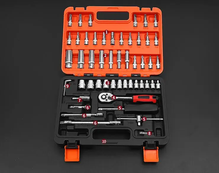 53pcs kit tool auto household motor factory machine industry repair ...