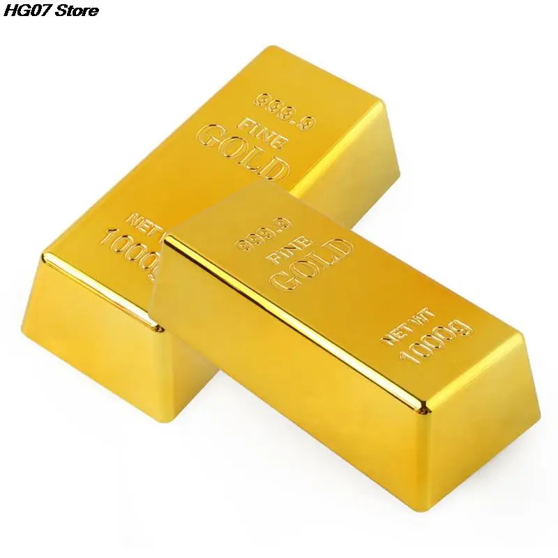 Fake Gold Bar Plastic Golden Paperweight Home Decor Bullion Bar ...