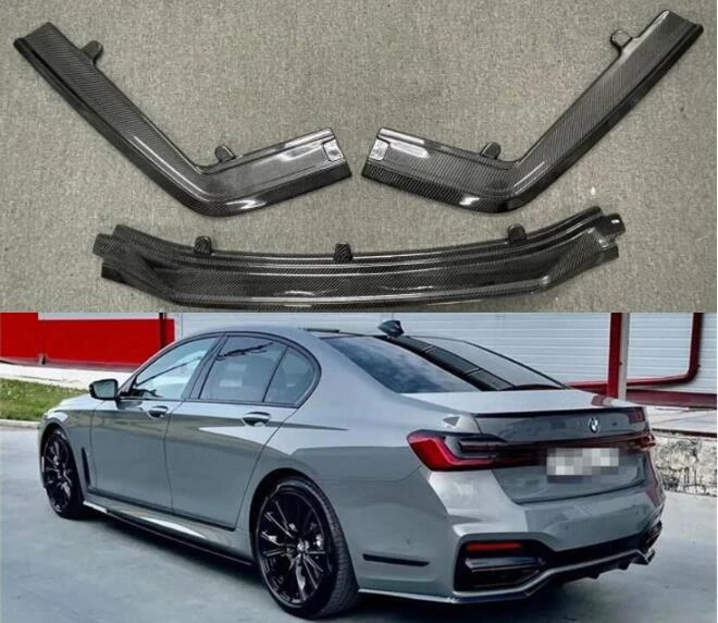 Real Carbon Fiber Rear Bumper Trunk Lip Diffuser Spoiler For Bmw G11 ...