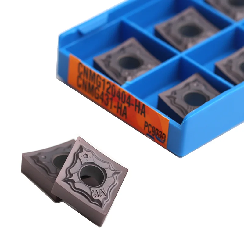 10pcs-CNMG120404-CNMG120408-HA-HS-PC9030-Carbide-Insert-CNC-Lathe-External-Cutting-Turning-Tool ...