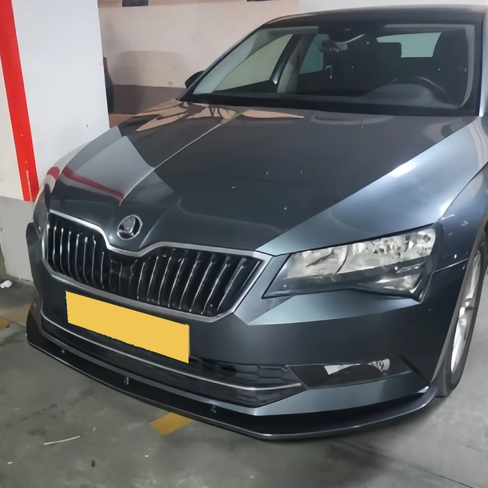 For-Skoda-Superb-B8-3V-3Pcs-Front-Bumper-Lip-Spoiler-Splitter-Superb ...