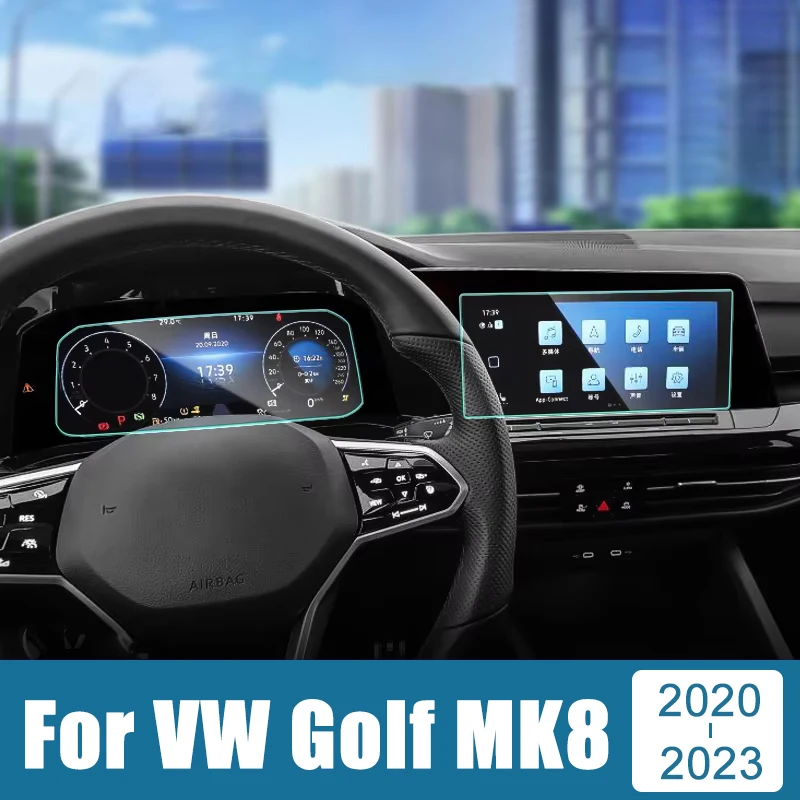 For Volkawagen VW Golf 8 MK8 R GTI 2020 2021 2022 2023 Tempered Glass ...