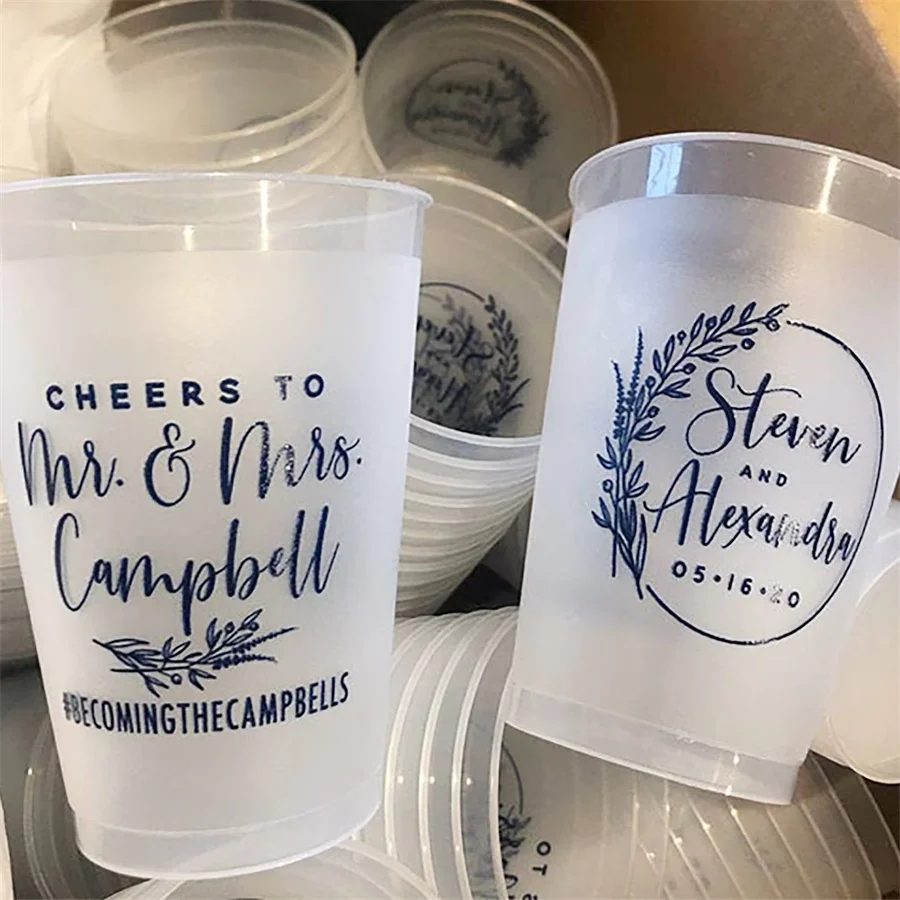 Custom plastic cups wedding 60 photos - Astyledwedding.com