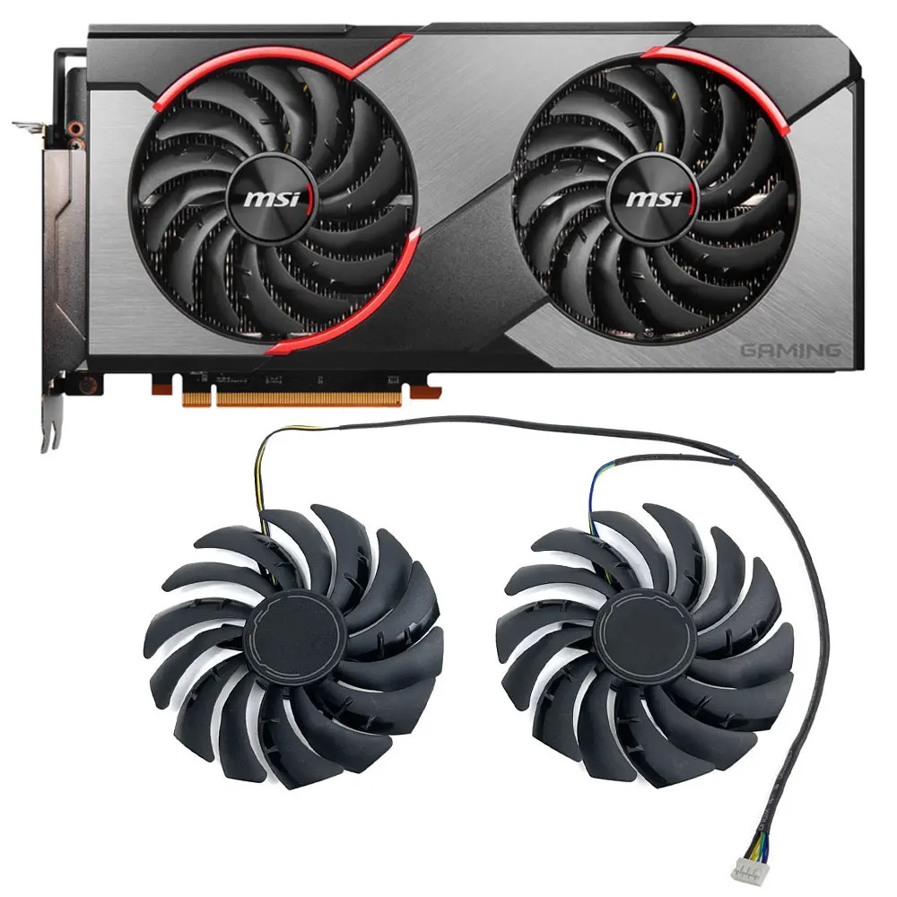 NEW Original 95MM PLD10010S12HH RX 5700XT GAMING X GPU Fan，For MSI RX ...
