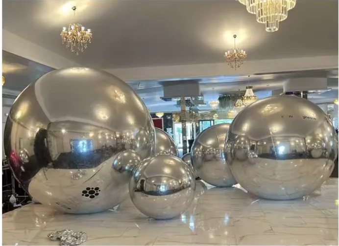 Outdoor-mirror-balls-inflatable-double-layer-pvc-inflatable-mirror-ball ...