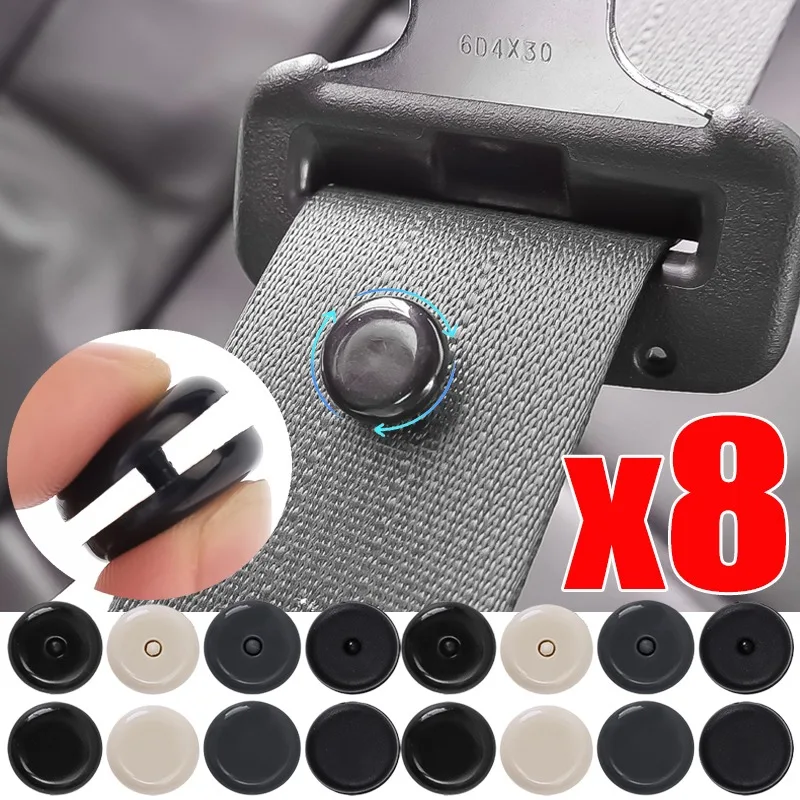 4-8pcs-Car-Safety-Seatbelt-Stopper-Buckle-Adjust-Seat-Belt-Spacing ...