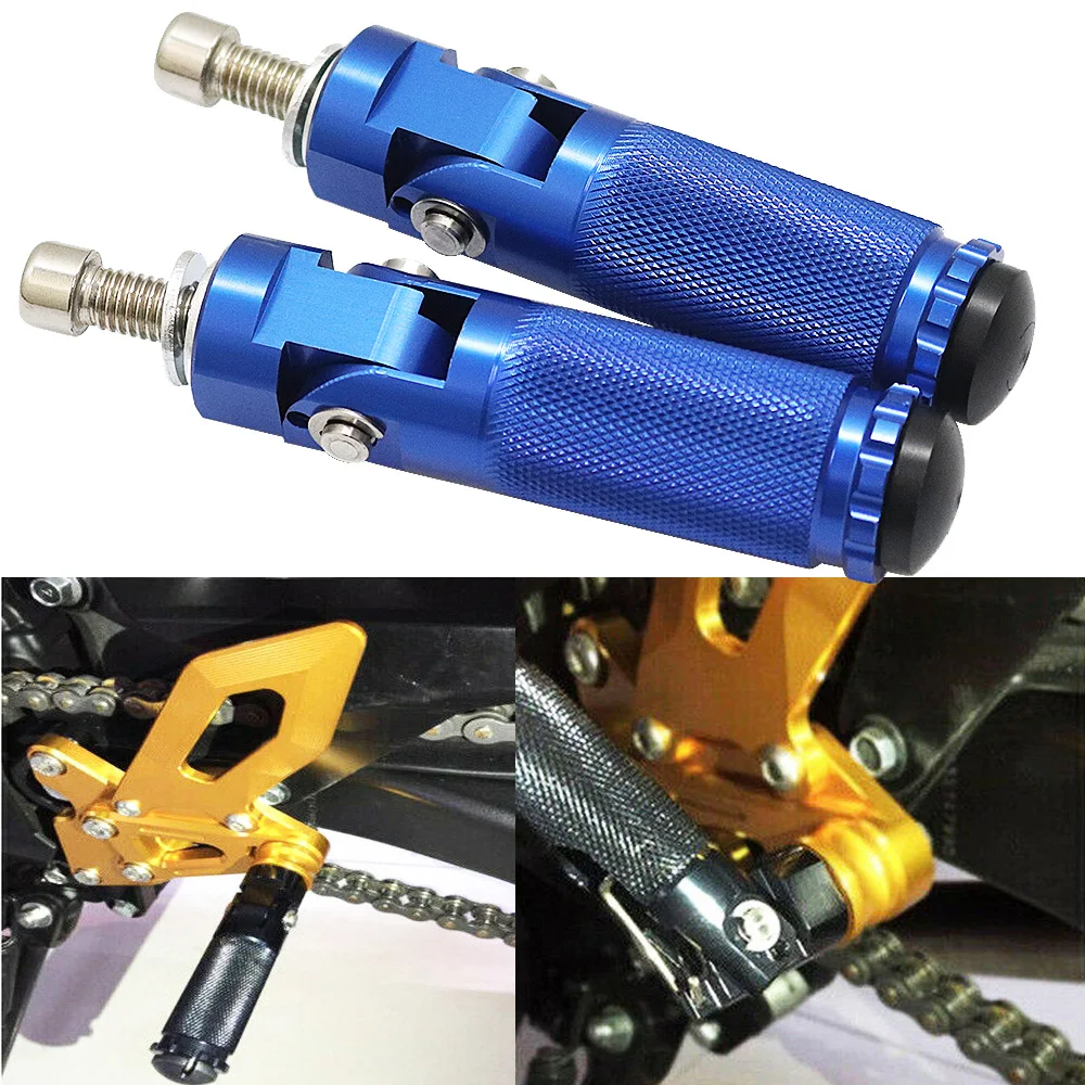 Universal-Motorcycle-Folding-Foldable-Footrests-Footpegs-Foot-Pegs-For ...